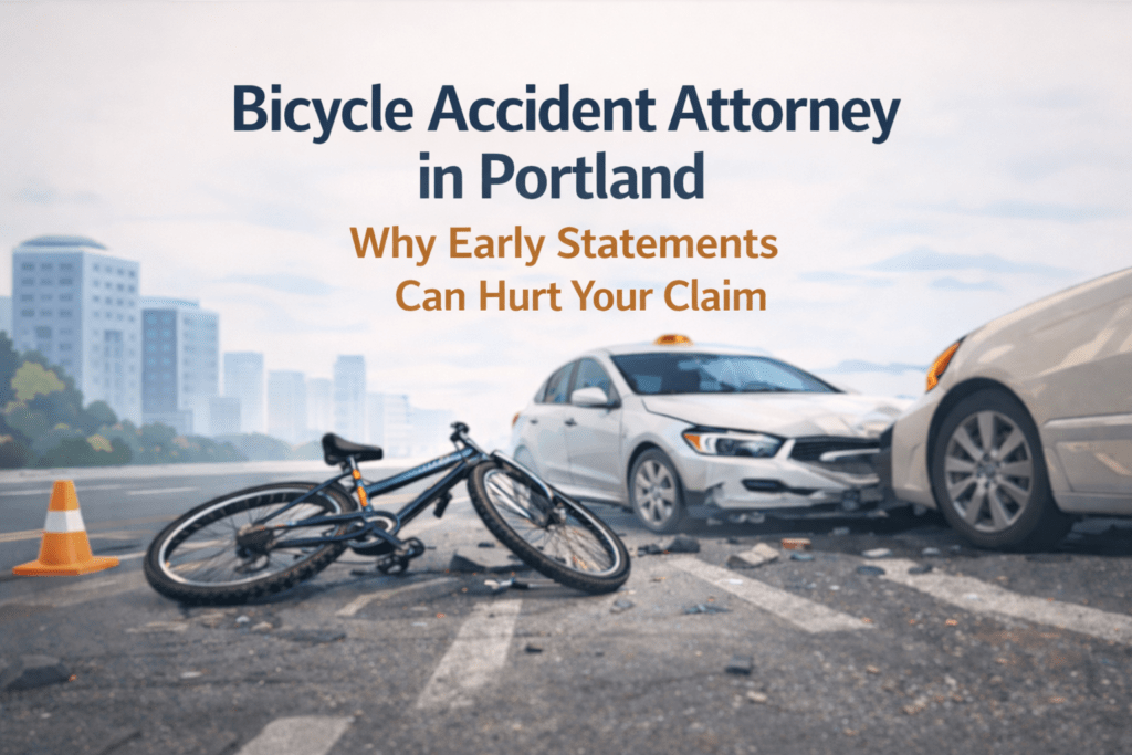 Bicycle Accident Attorney in Portland: Why Early Statements Hurt Your Claim
